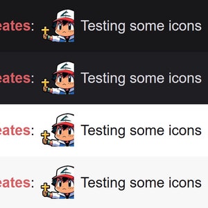Ash Ketchum Cross Emote Pokémon Twitch & Discord Icons Kawaii Chibi ...