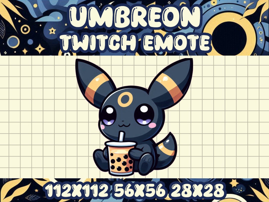 Umbreon Boba Emote for Twitch and Discord Streaming - Etsy