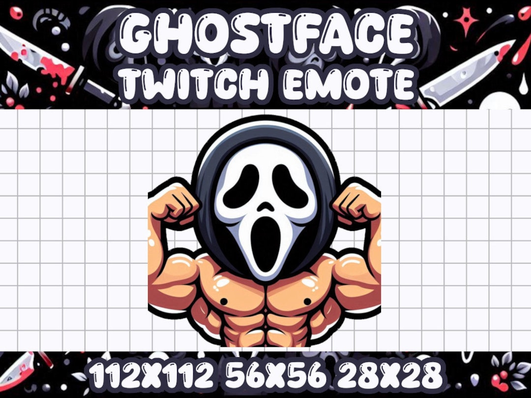 Ghostface Muscle Emote Scream Dead by Daylight DBD Icon Twitch ...