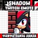 Shadow Lurk Emote | Kawaii Sonic Chibi Icon for Twitch and Discord - Etsy
