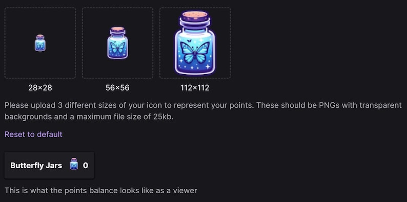 Magical Butterfly Jar Channel Point Icon | Kawaii Reward and Emote for ...