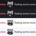 Gray Cat Mustache Emote Cute Kawaii Animal Twitch & Discord Icons ...