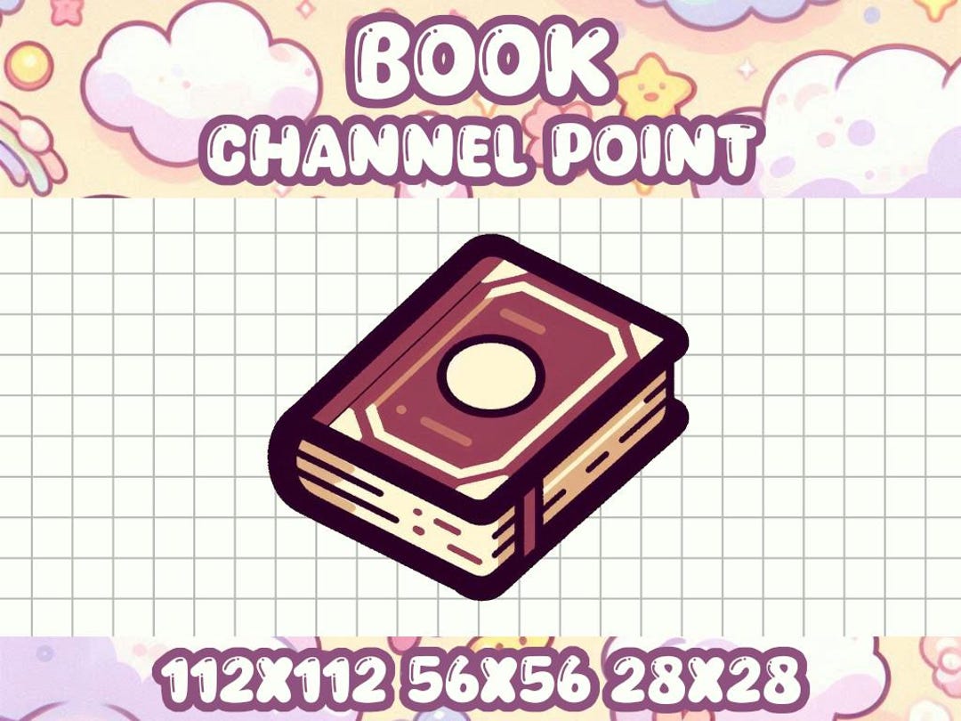 Book Channel Point Icon for Twitch Streamers - Etsy
