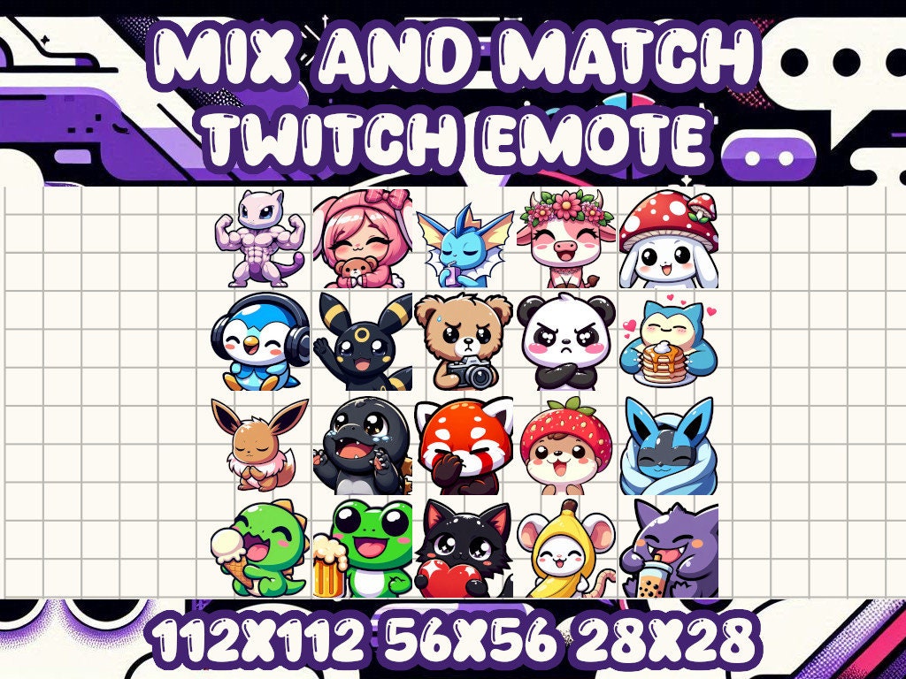 Personalized 20-pack Emote Bundle | Custom Twitch & Discord Icons for ...