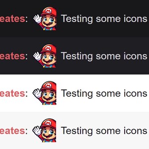 Mario Wave Emote Cute Kawaii Super Mario Bros Icon Adorable Gamer ...