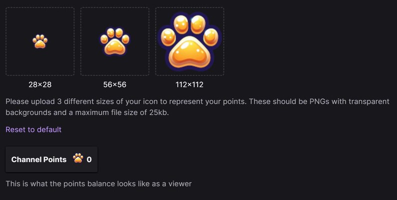 Golden Paw Twitch Channel Point Icon | Animal Badge (digital Download ...