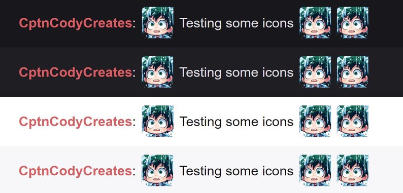 Deku Frozen Emote My Hero Academia Kawaii Anime Icon Chibi Gamer Twitch ...