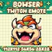 Bowser Evil Laugh Emote for Super Mario Fans on Twitch and Discord - Etsy