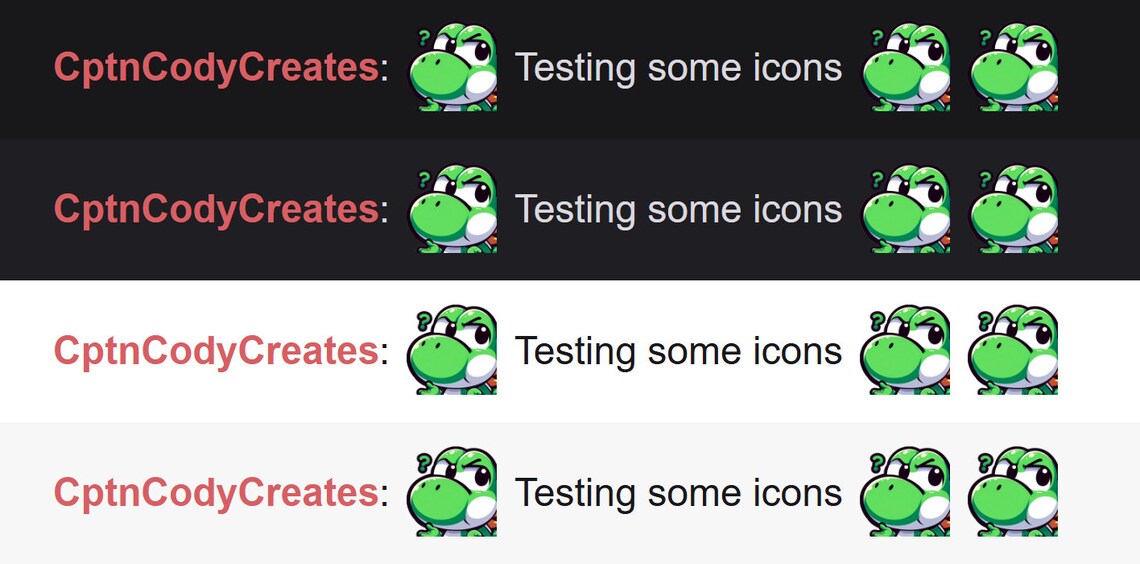 Green Yoshi Confused Emote | Super Mario Bros Icon for Twitch & Discord ...