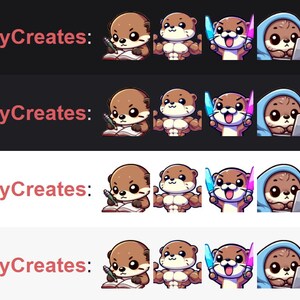 4-pack Emote Bundle: Otter Notes, Muscle, Light Sticks, Cozy Laptop ...