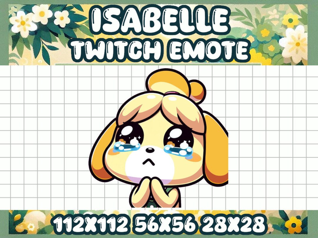 Isabelle Pleading Emote for Twitch and Discord - Etsy