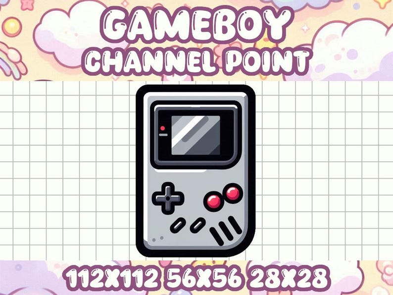 Gameboy Channel Point Icon for Twitch Streamers - Etsy