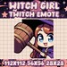 Witch Girl BONK Emote for Twitch and Discord - Cute Chibi Icons for ...