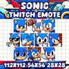 ANIMATED Sonic the Hedgehog Tails Emote Twitch or Discord, Kawaii ...