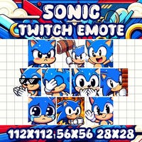 ANIMATED Sonic the Hedgehog Tails Emote Twitch or Discord, Kawaii ...