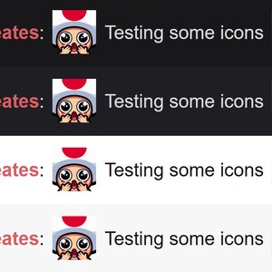 Toad Gasp Emote Super Mario Twitch Discord Icon Kawaii Chibi Gamer Oh ...