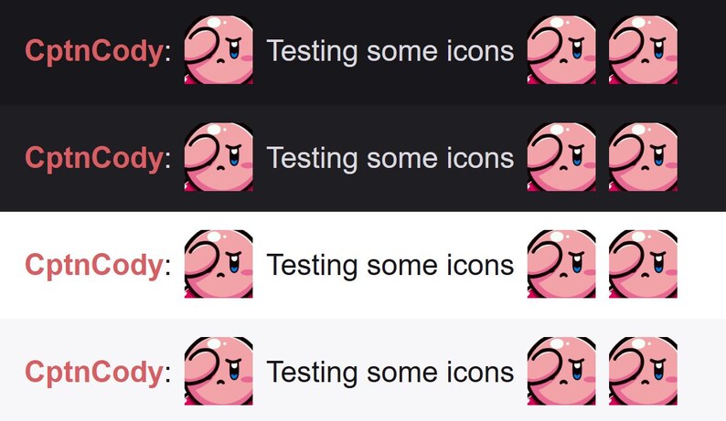 Kirby Facepalm Emote | Kawaii Chibi Icon for Twitch Discord - Etsy