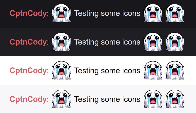 Crying Ghost Twitch Emote | Kawaii NOOO Icon (digital Download) - Etsy