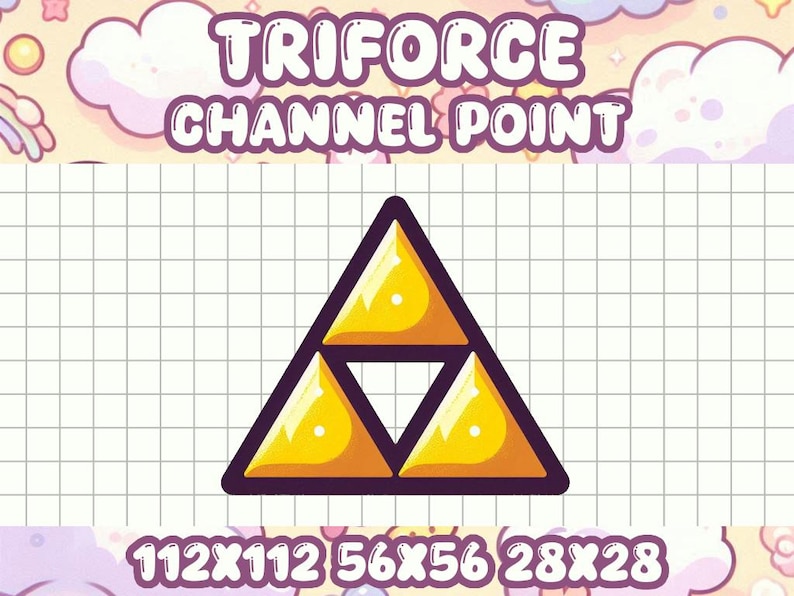 Triforce Channel Point Icon for Twitch Streamers - Etsy