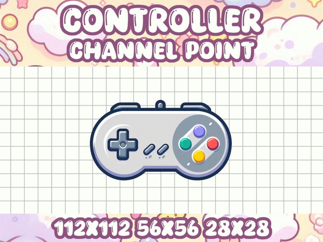 SNES Controller Channel Point Icon for Twitch Streamers - Etsy