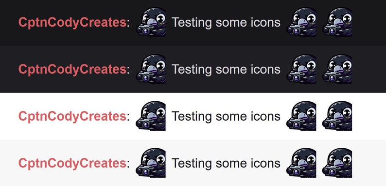 Crow Caught in 4K Emote Cute Kawaii Twitch & Discord Icons Adorable ...
