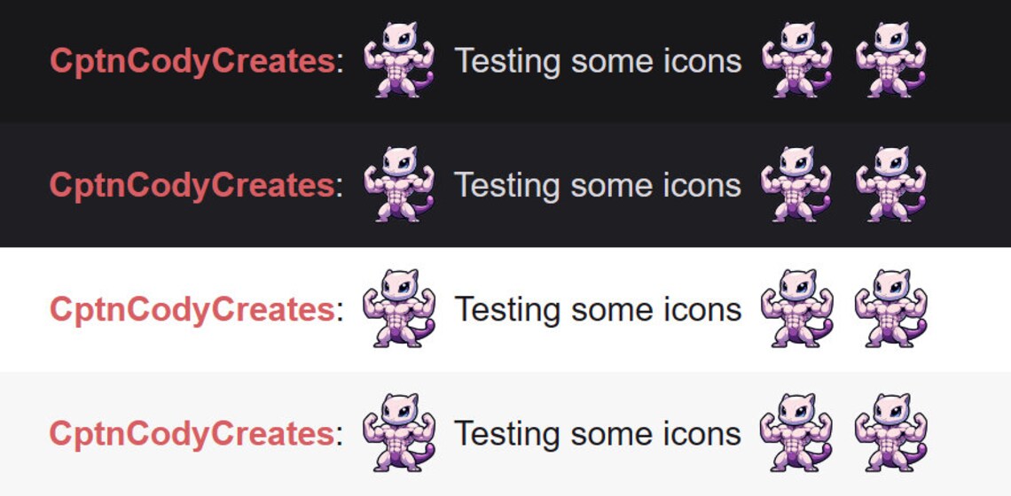 Mewtwo Muscle Emote Pokémon Twitch & Discord Icons Powerful Gamer ...