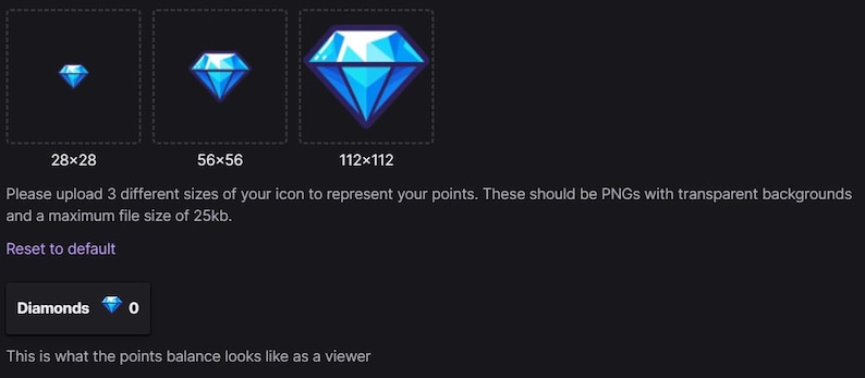 Diamond Channel Point Icon for Twitch Streamers - Etsy