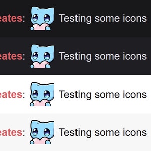 Shiny Mew Heart Emote Cute Kawaii Pokémon Icon Twitch Discord Emotes ...