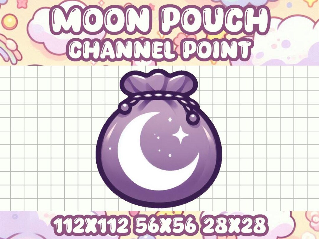Witchy Moon Pouch Channel Point Icon for Twitch Streamers - Etsy