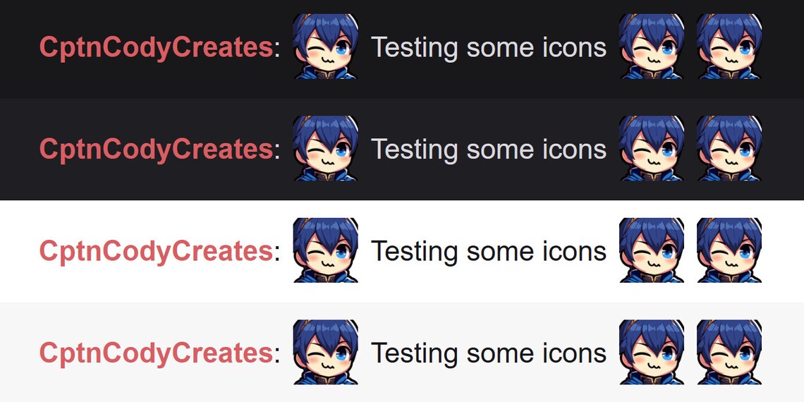 Marth Wink Emote for Twitch Discord, Gamer Icon Livestream Love - Etsy