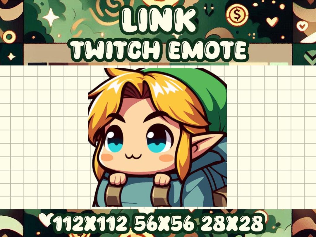 Link Carry Emote | Cute Legend of Zelda Chibi Icon for Twitch and ...