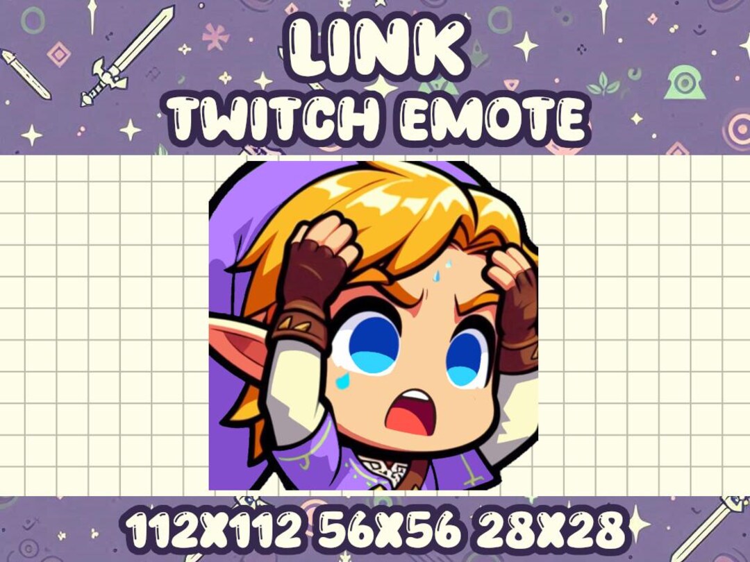 Purple Link Denial Emote for Discord and Twitch - Etsy