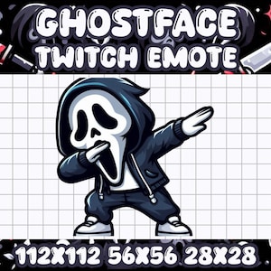 Ghostface Dab Emote Scream Dead by Daylight DBD Icons Twitch & Discord ...