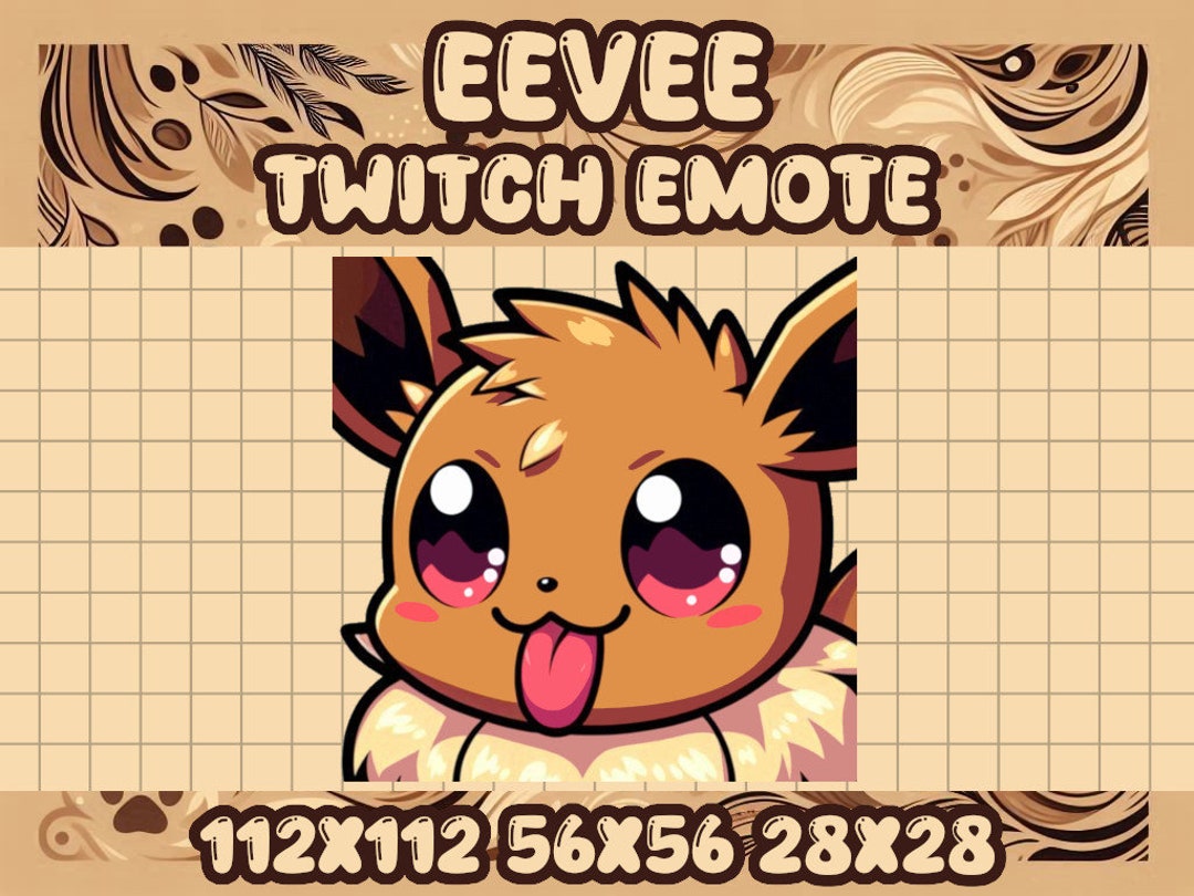 Eevee Sassy Emote Kawaii Pokémon Icon for Twitch and Discord - Etsy