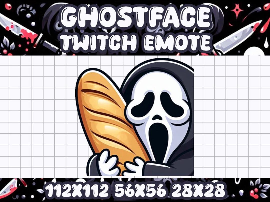 Ghostface Baguette Emote Scream Dead by Daylight DBD Icon Twitch ...
