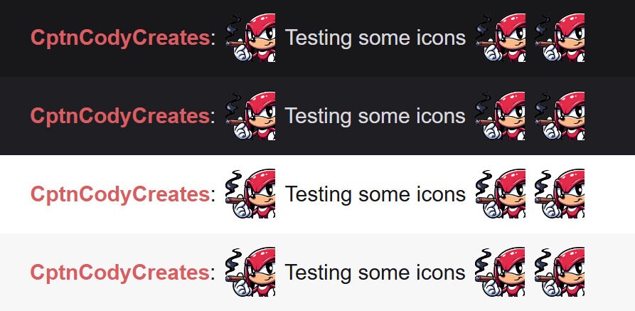 Knuckles Smoke Emote Sonic the Hedgehog Icon Kawaii Chibi Gamer Emotes ...