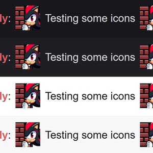Shadow Lurk Emote | Kawaii Sonic Chibi Icon for Twitch and Discord - Etsy