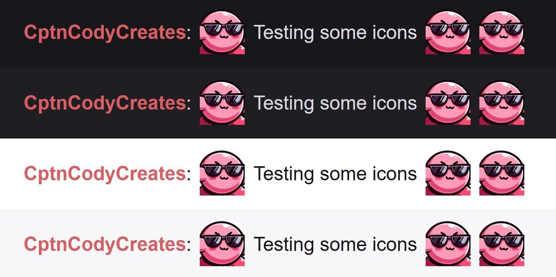 Kirby Cool Emote | Kawaii Super Smash Bros Icon for Twitch and Discord ...