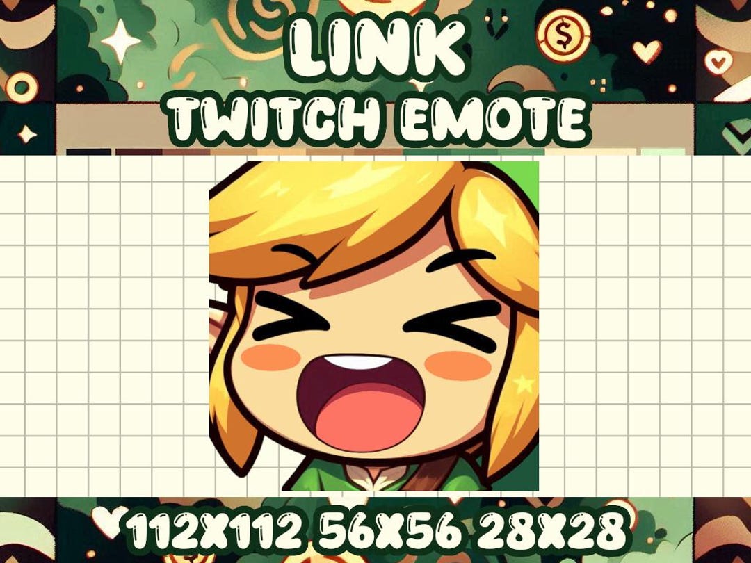 Link Laugh Emote | Funny Legend of Zelda Icon for Twitch and Discord - Etsy