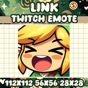 Link Laugh Emote | Funny Legend of Zelda Icon for Twitch and Discord - Etsy