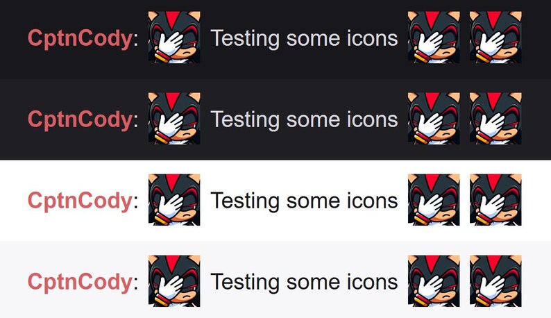Shadow Facepalm Emote Sonic Meme Icon for Twitch and Discord - Etsy