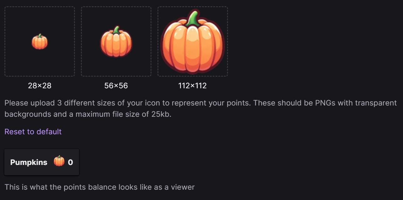 Pumpkin Channel Point Icon for Twitch Streamers - Etsy
