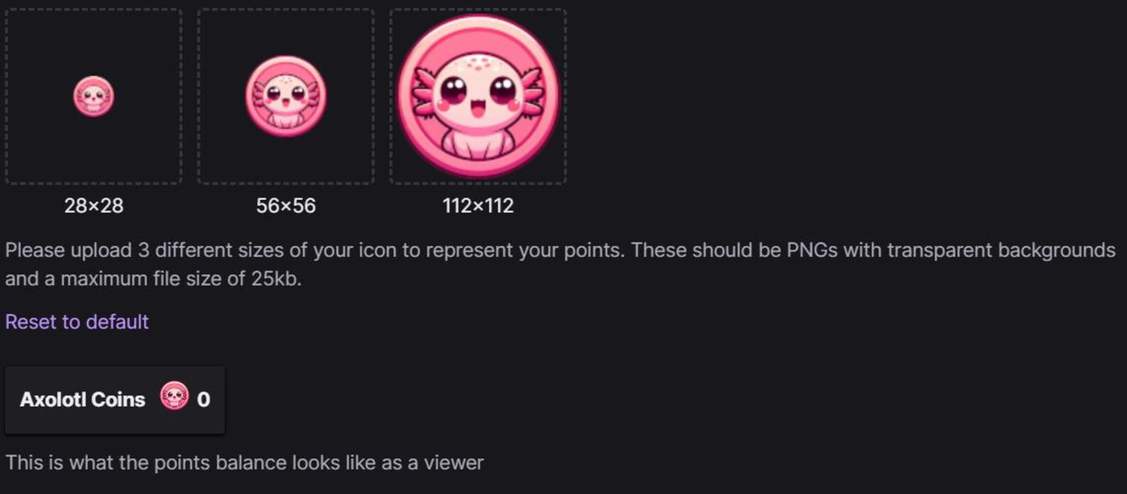 Pink Axolotl Coin Channel Point Icon for Twitch Streamers - Etsy