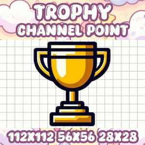 Trophy Channel Point Icon for Twitch Streamers - Etsy