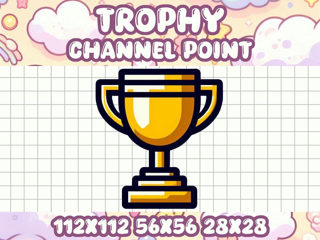 Trophy Channel Point Icon for Twitch Streamers - Etsy