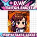 D.va This is Fine Emote Cute Kawaii Overwatch Icon Adorable Gamer ...