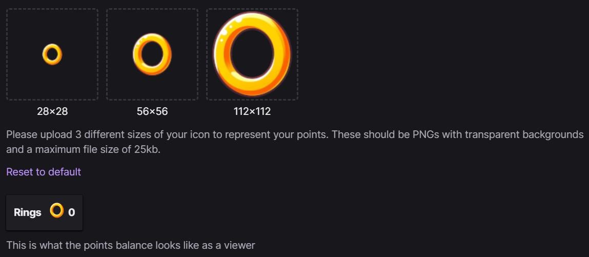 Sonic Ring Channel Point Icon for Twitch Streamers - Etsy