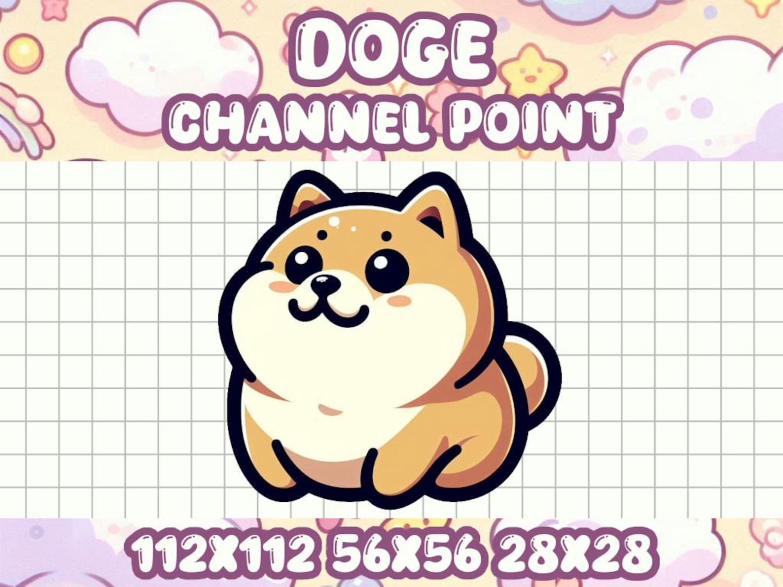 Doge Channel Point Icon for Twitch Streamers - Etsy