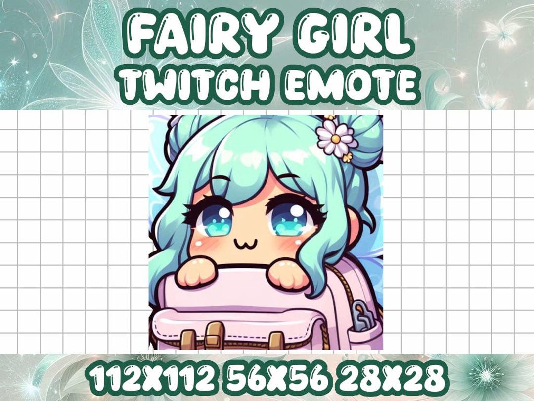 Fairy Girl Carry Emote | Cute Kawaii Chibi Icon for Twitch and Discord ...