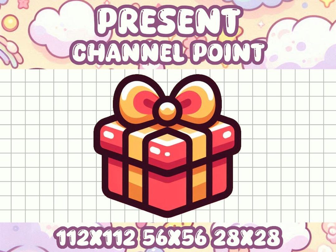 Present Channel Point Icon for Twitch Streamers - Etsy
